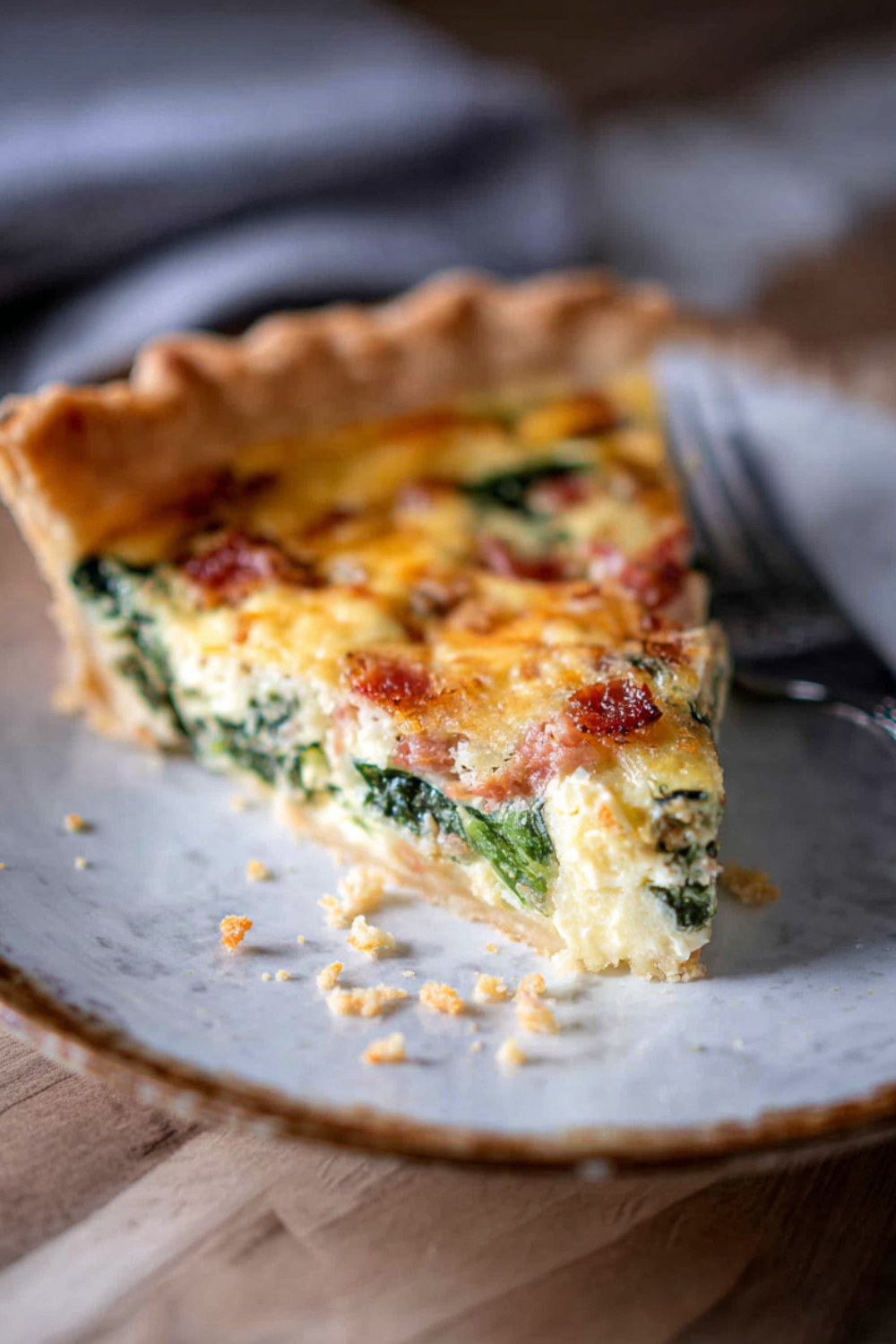 Paula Deen Spinach and Bacon Quiche Recipe - Sandra Kitchen