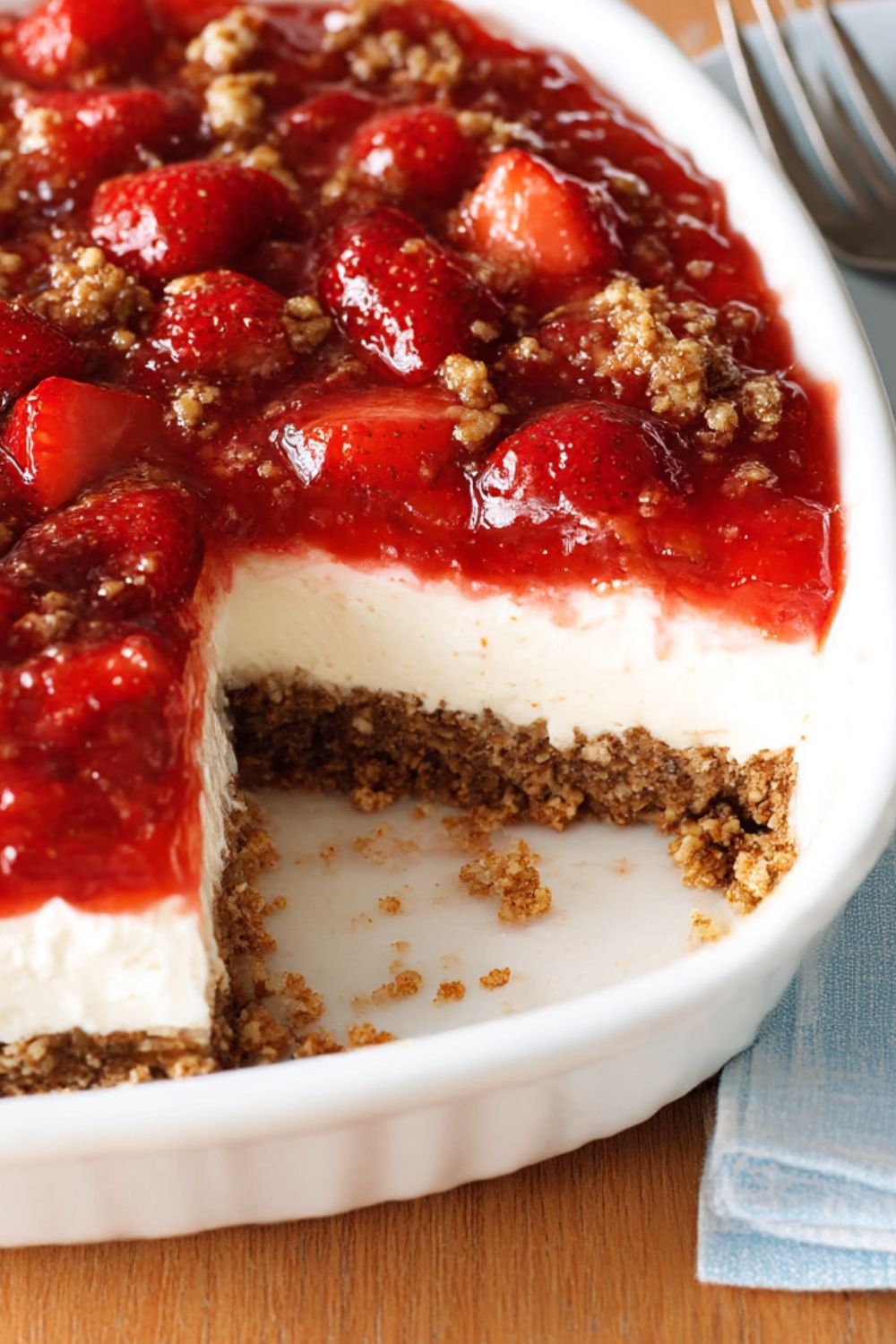 Paula Deen Strawberry Pretzel Salad Recipe - Sandra Kitchen