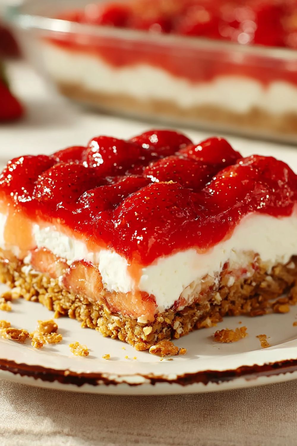 Paula Deen Pretzel Strawberry Salad Recipe - Sandra Kitchen