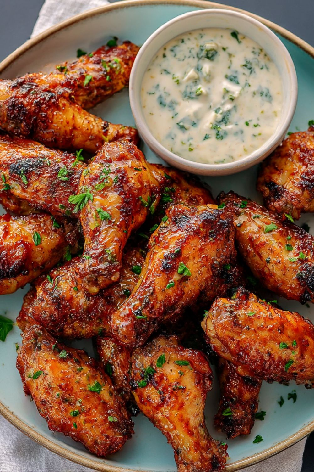 Bobby Flay Grilled Chicken Wings with Chipotle Hot Sauce Recipe ...
