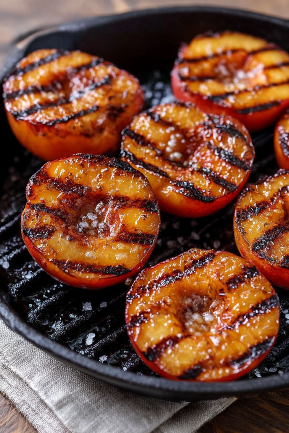 Bobby Flay Grilled Peaches Recipe - Sandra Kitchen