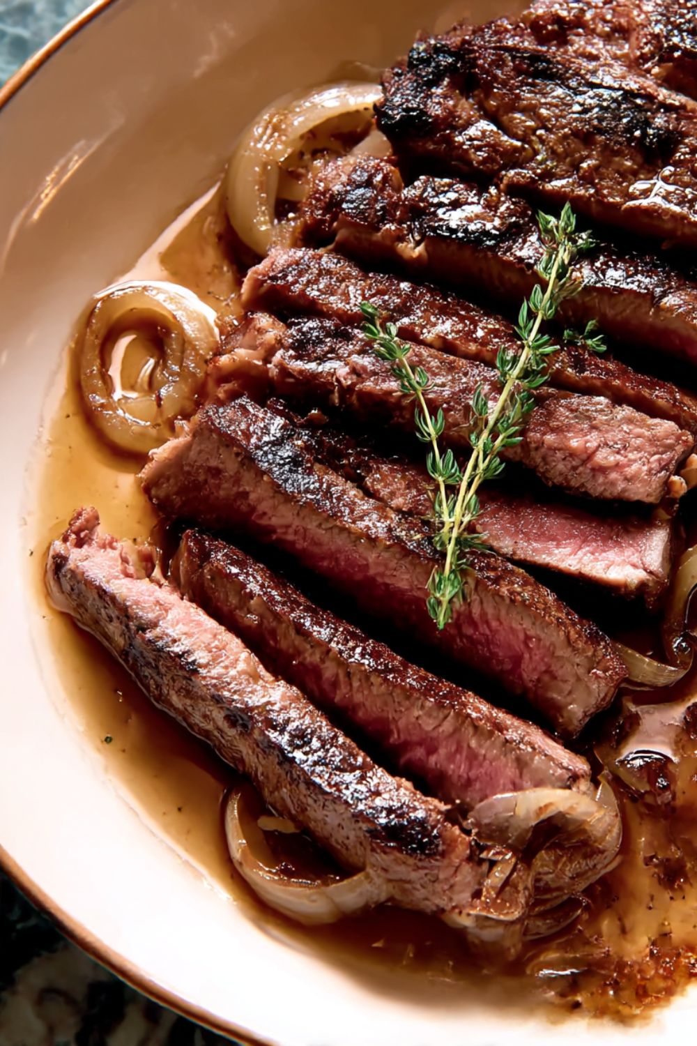 Bobby Flay Grilled Steak and Vidalia Onions with Mustard-Worcestershire ...
