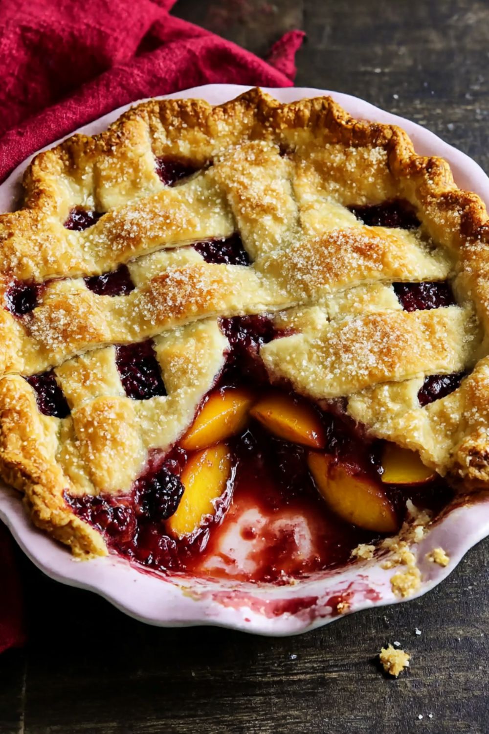 Bobby Flay Peach-Blackberry Pie Recipe - Sandra Kitchen