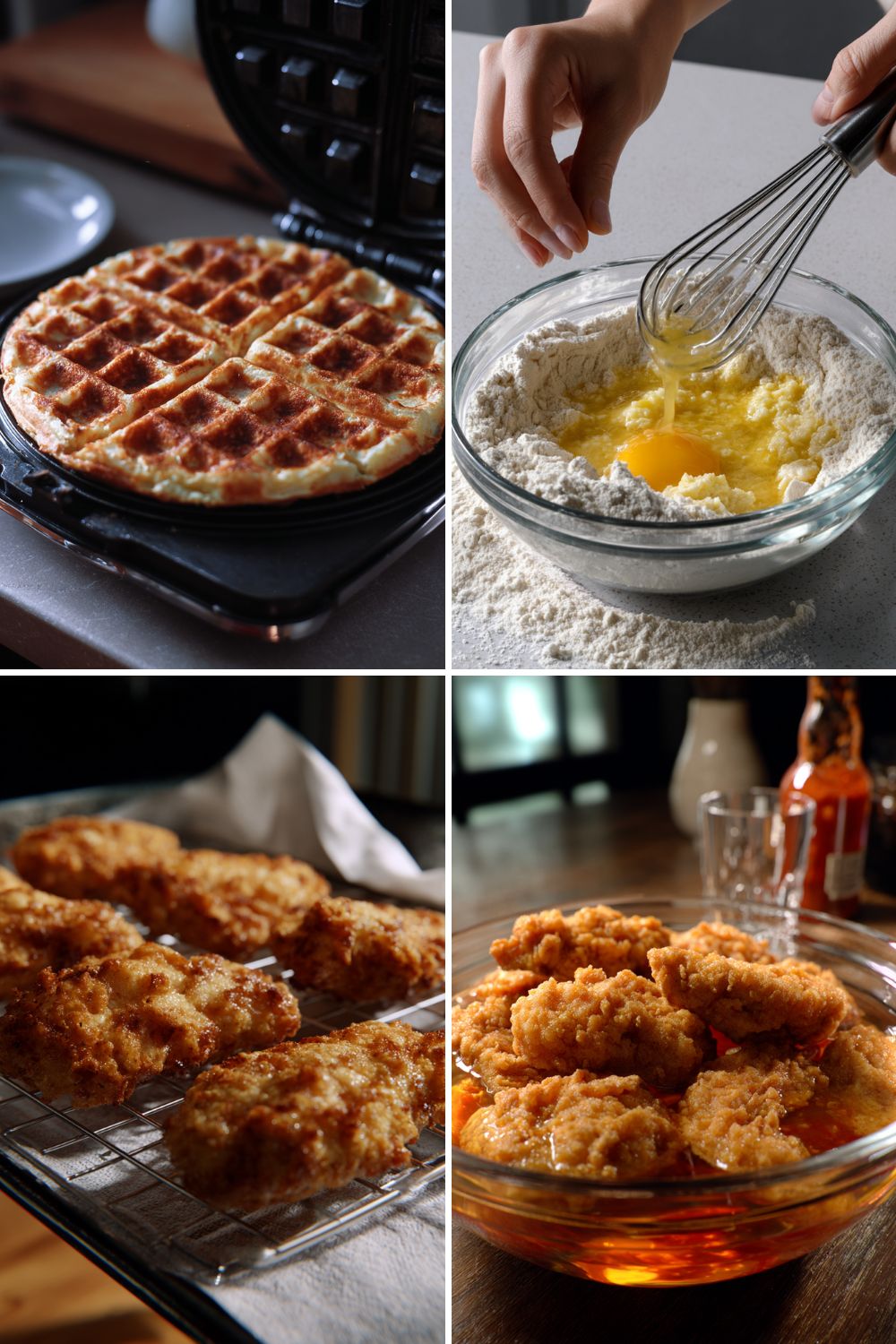 Bobby Flay Buttermilk Waffles with Buttermilk Fried Chicken Tenders ...
