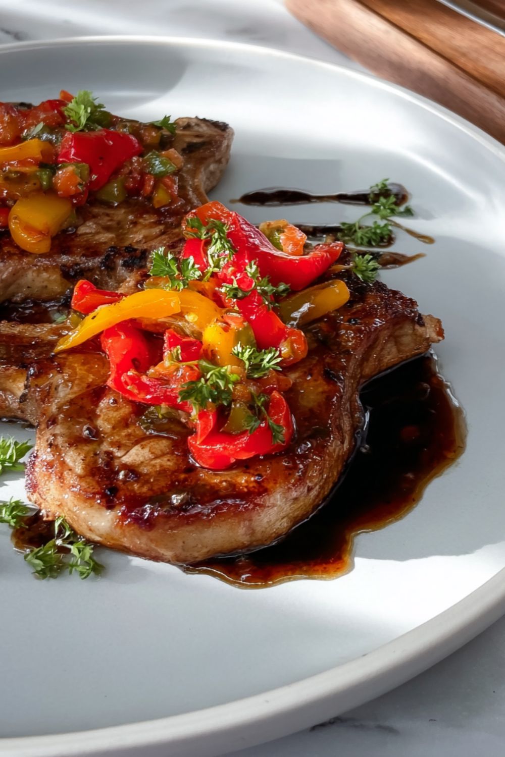 Bobby Flay Grilled Pork Chops Recipe - Sandra Kitchen