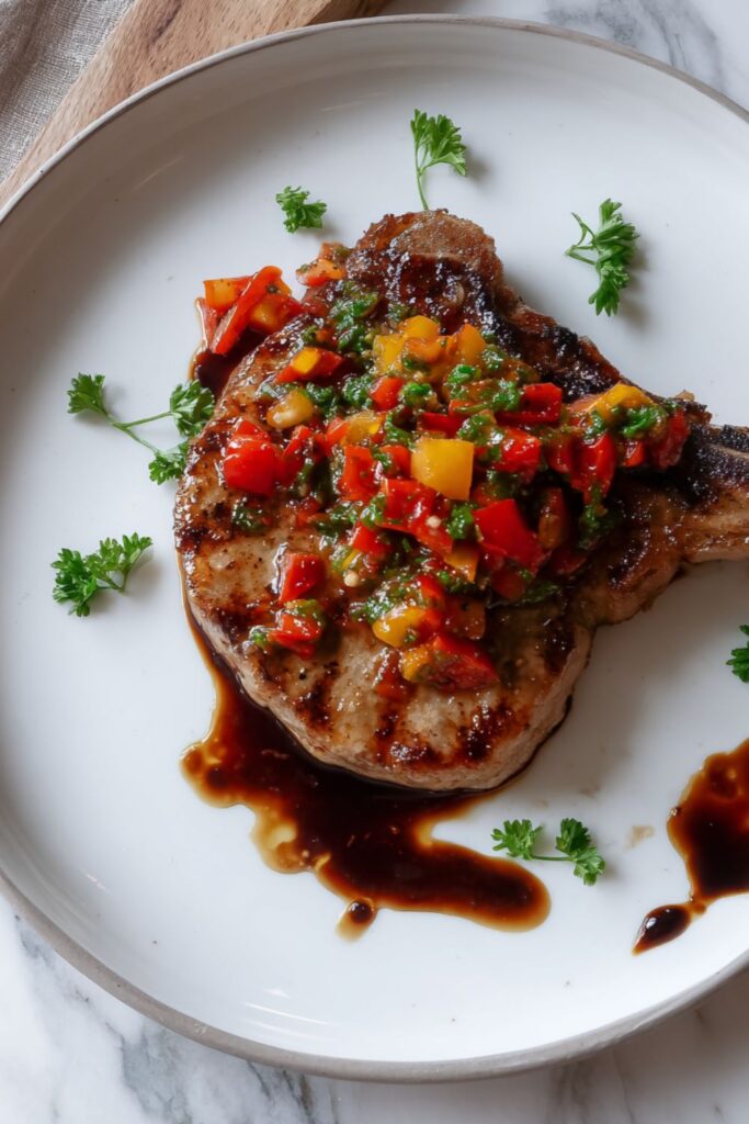 Bobby Flay Grilled Pork Chops Recipe - Sandra Kitchen
