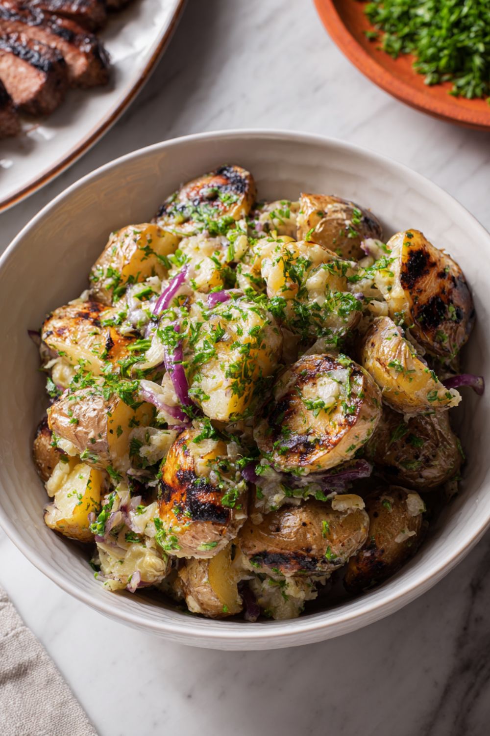 Bobby Flay Grilled Potato Salad Recipe - Sandra Kitchen