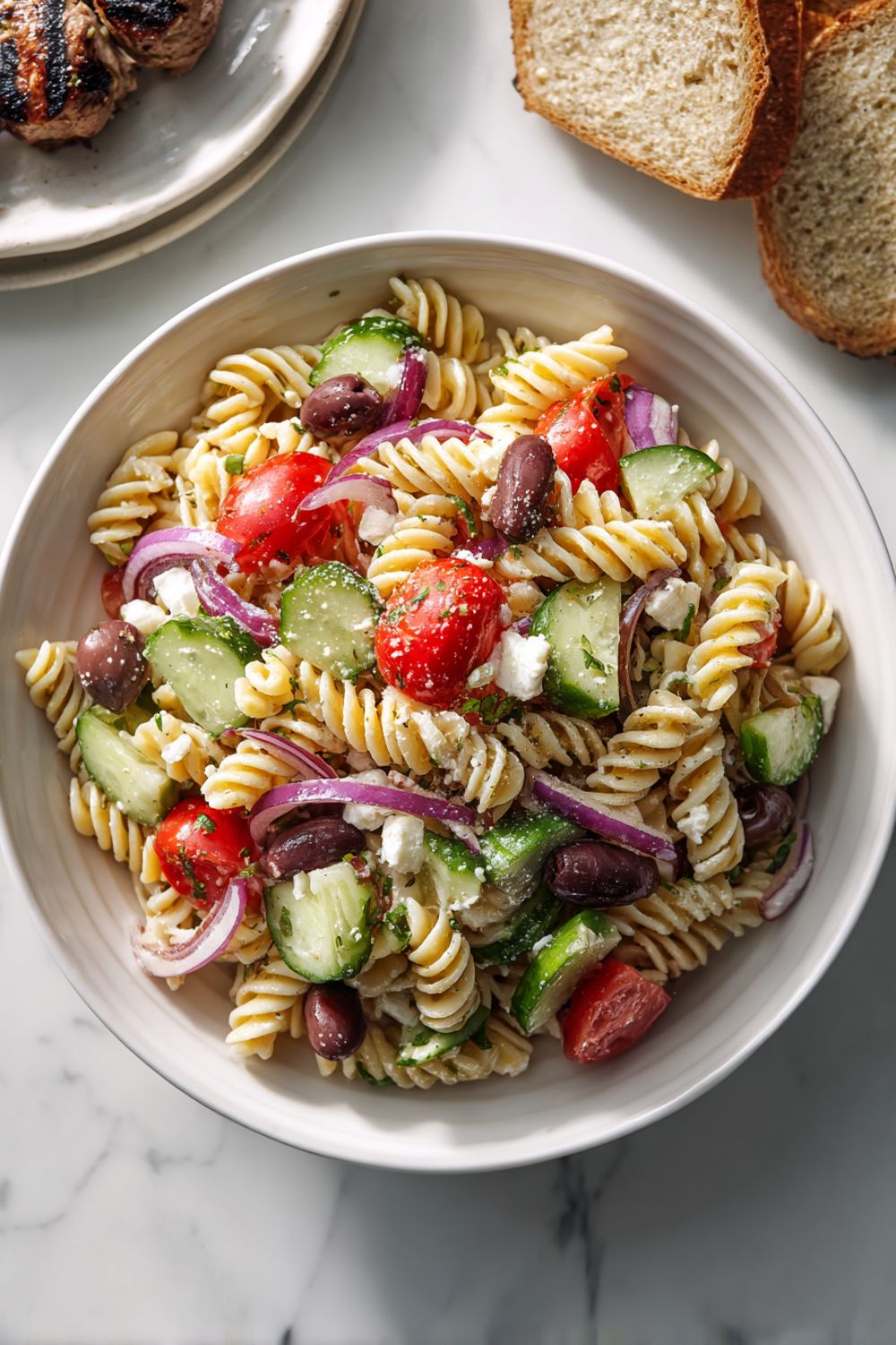 Joanna Gaines Greek Pasta Salad Recipe - Sandra Kitchen