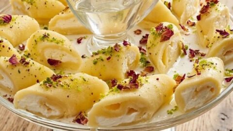 Halawet El Jibn Recipe (Arabic Sweet Cheese Rolls) - Sandra Kitchen